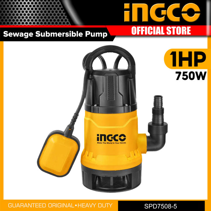 INGCO Sewage Submersible Pump Submersible Water Transfer Pump Electric ...
