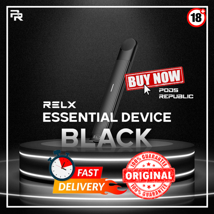 RELX Essential Device - Black (Hitam) | Lazada Indonesia