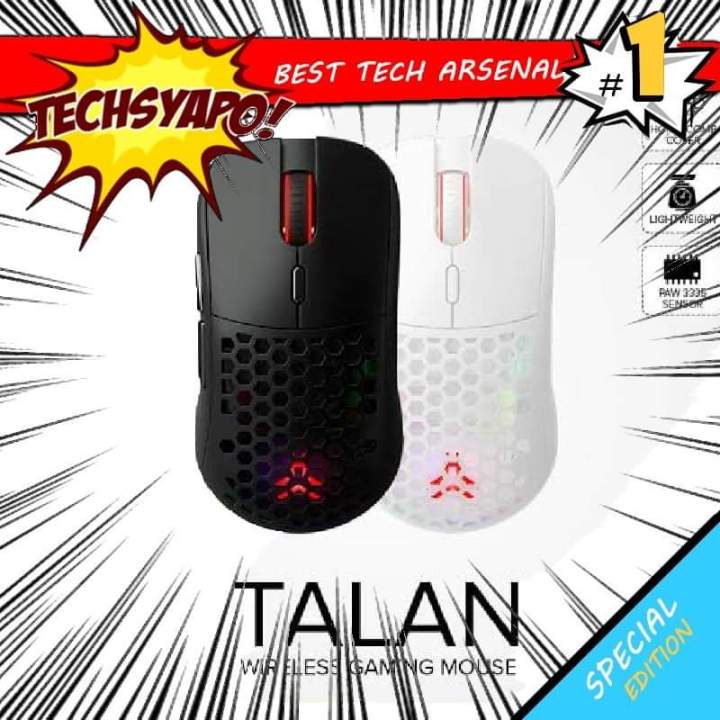 RAKK Talan Wireless Gaming Mouse, Wired gaming mouse with 100-16000 Max ...