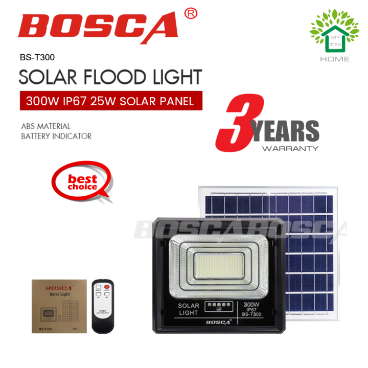 BOSCA Solar Light 30W/50W/100W/200W/300W IP67 Waterproof solar flood ...