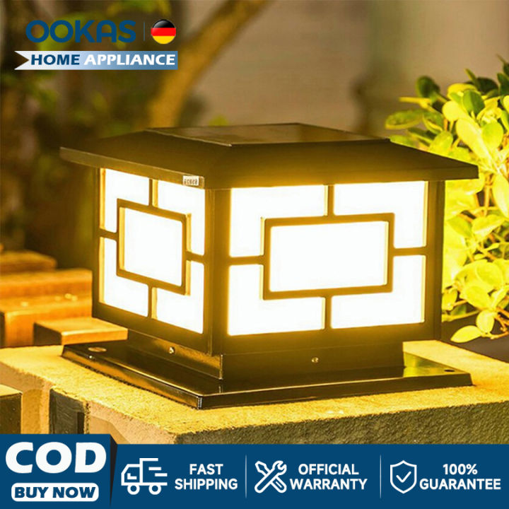 OOKAS solar light for fence post solar light fence post Solar Post ...