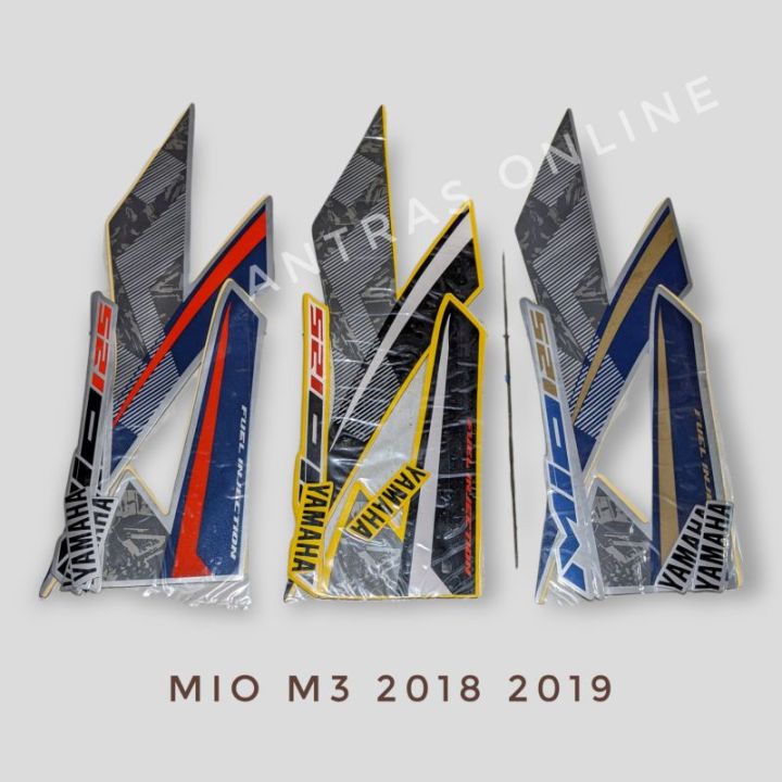 stiker striping mio m3 2018 2019 - lis motor standar | Lazada Indonesia