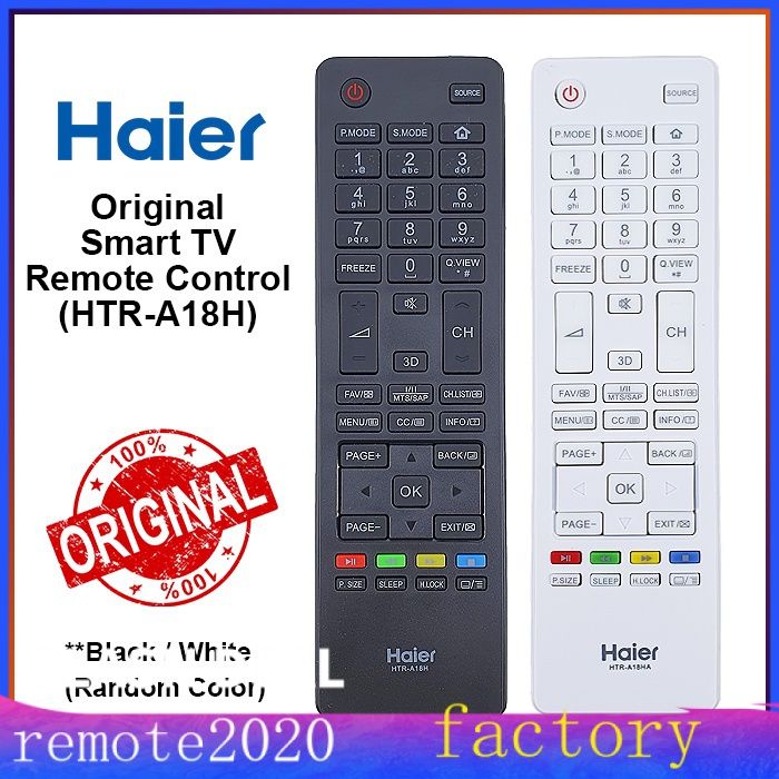 HAIER LCD TV REMOTE CONTROL AND REPLACEMENT (HTR-A18H) | Lazada PH