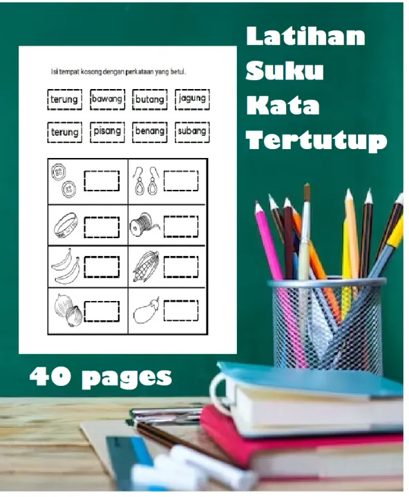 Latihan Suku Kata Tertutup I Latihan Bahasa Melayu Pra Tahun 1 LEMBARAN KERJA TADIKA PRASEKOLAH ...