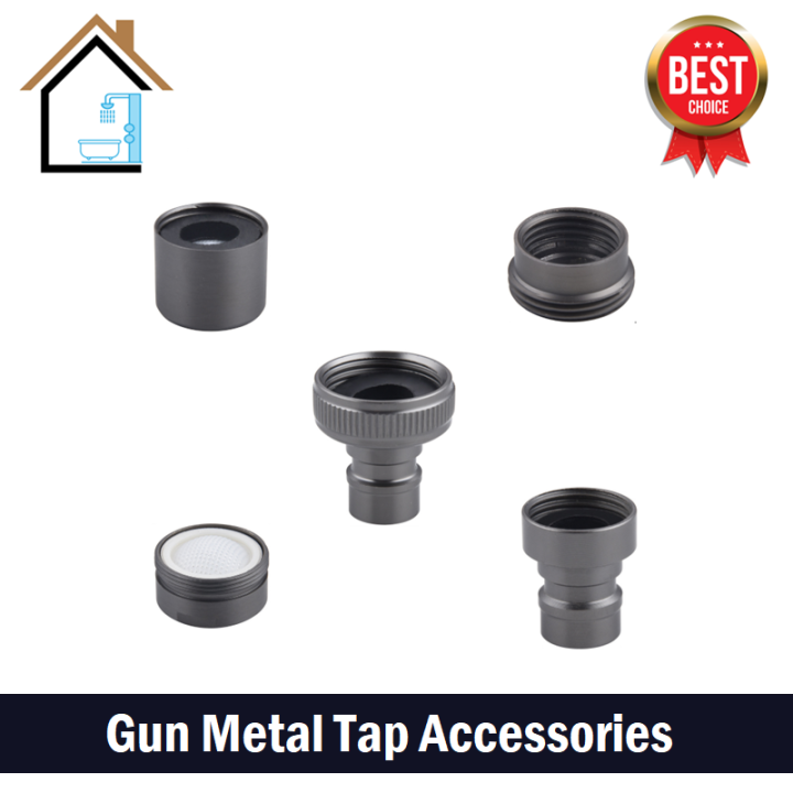 Gun Metal Finished Tap Aerator Nozzle Washing Machine Tap Conversion ...
