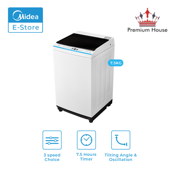 Midea 7.5KG MA100W75/WK/E OR MA100W75Fully Auto Washing Machine ...