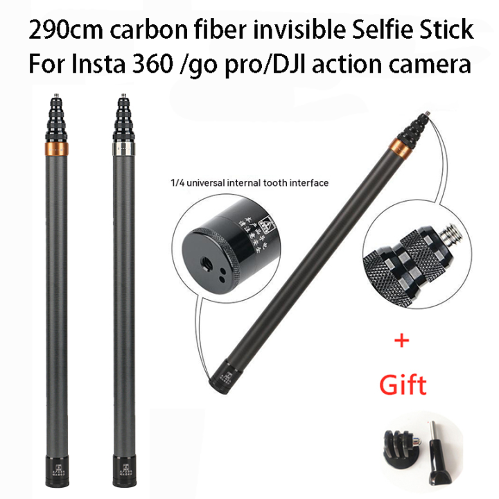 For Cameras Insta360 X4 Insta360 X3 Action Gopro Carbon Fiber 3m