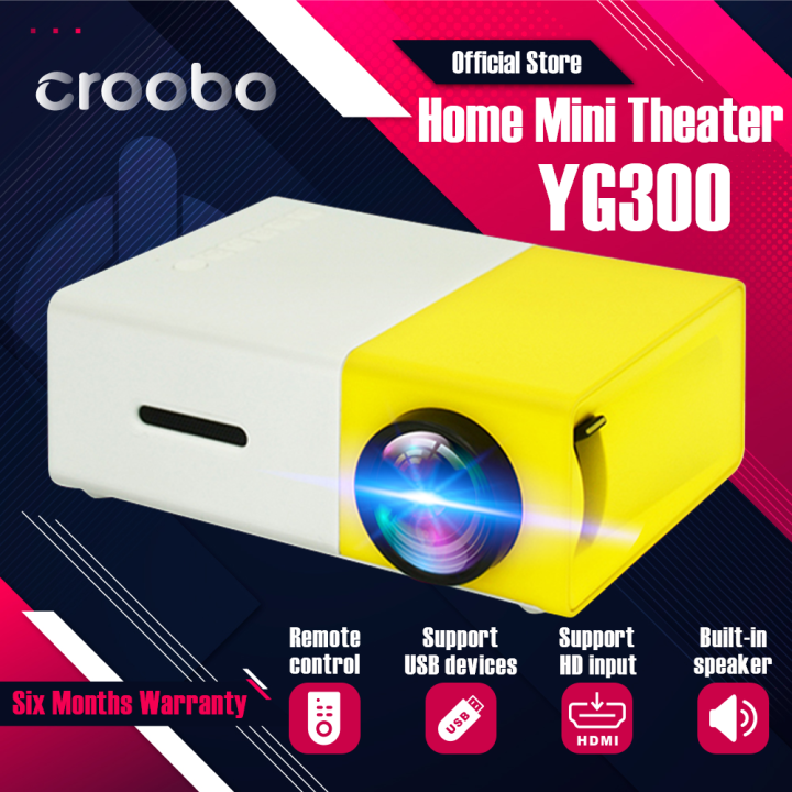 YG300 Portable Mini Projector 4K LED LCD Proyector HDMI Projectors ...
