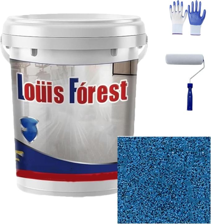 Louis Forest Epoxy Floor Paint, High-Gloss Marble Effect Epoxy Floor ...