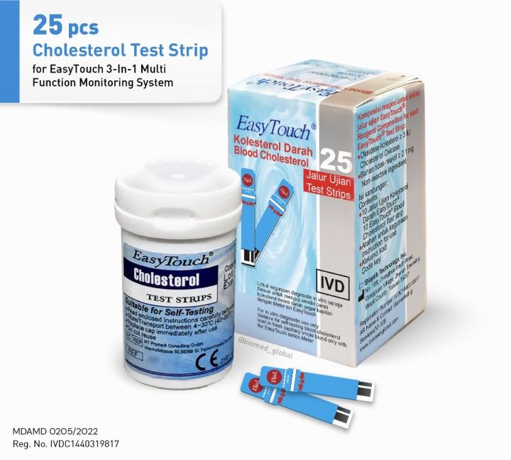 EasyTouch GCU Blood Cholesterol Test Strip / Uric Acid Test Strip ...