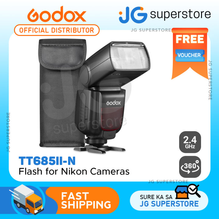 Godox TT685 II N Thinklite TTL Camera Flash with 2.4GHz X Wireless ...