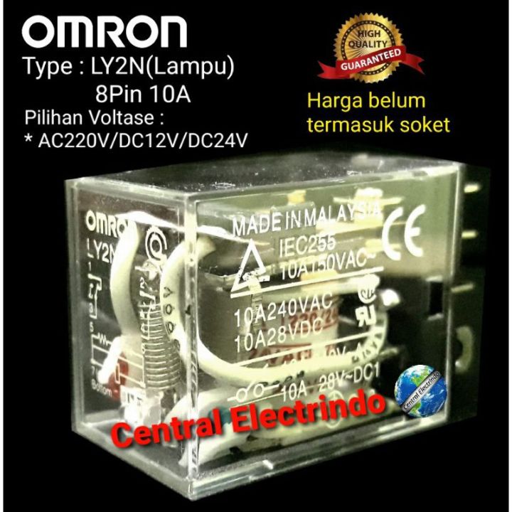 Relay Omron LY2N Lampu 8Pin 10A. | Lazada Indonesia