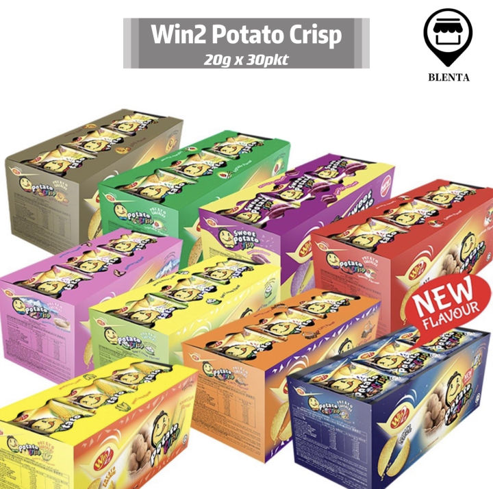 Win2 Potato Crisp BBQ/Vege/Curry/SweetPotato/Tomato/HimalayaSalt ...