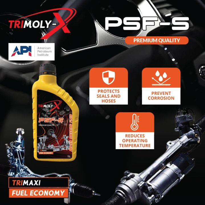 TRIMOLY-X TRIMOLYX PSF-S POWER STEERING FLUID OIL 1L MINYAK STEERING ...