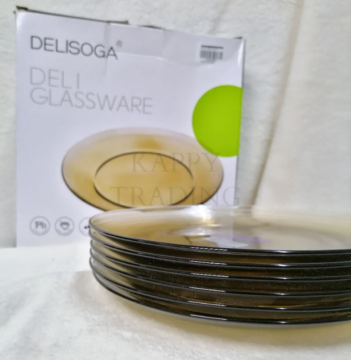 DELISOGA Glass Plate Set 6pcs. 234.5mm EQ4002-2S | Lazada PH