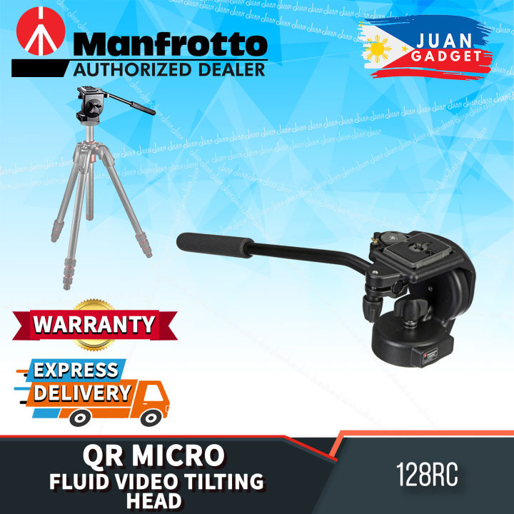 [CLEARANCE] Manfrotto 128RC Aluminum QR Micro Fluid Video Tilting Head ...