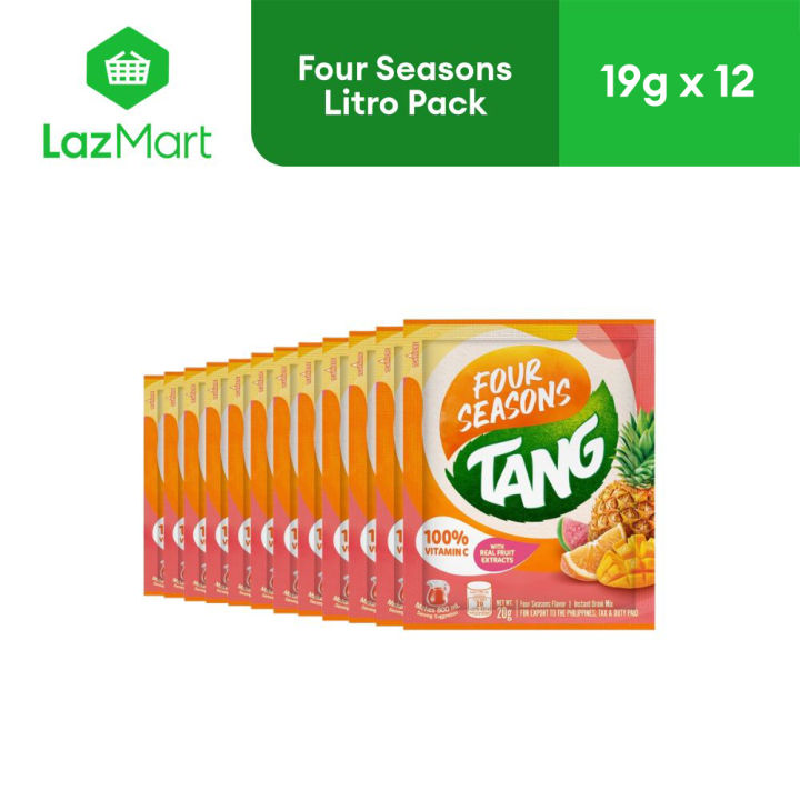 Tang Four Seasons Litro Pack 19G - Pack of 12 | Lazada PH