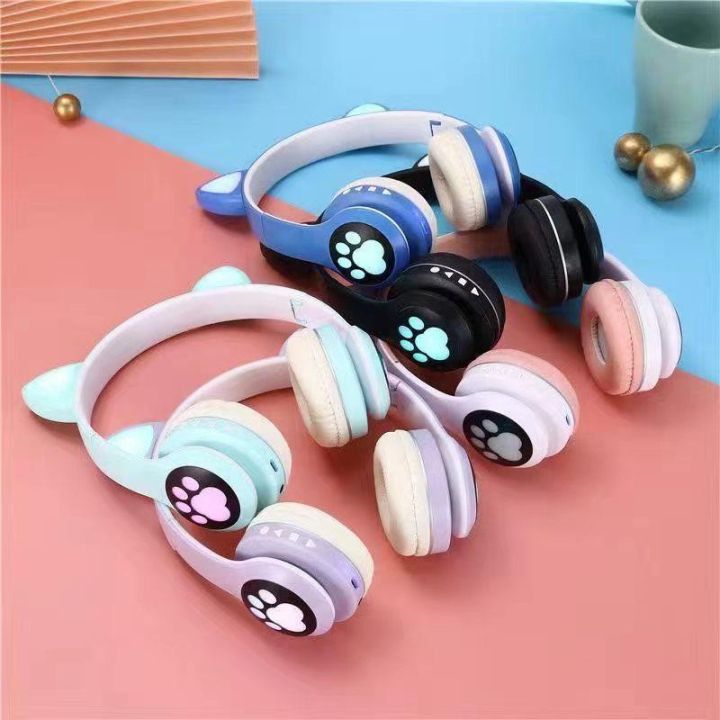 Headset Bluetooth Bando In Ear Cat LED Tipe STN-28 Wireless STN 28 ...