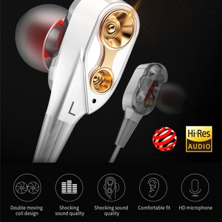 Ready Stock QKZ CK8 gaming earphone In-ear Dual Motion Ring Running ...