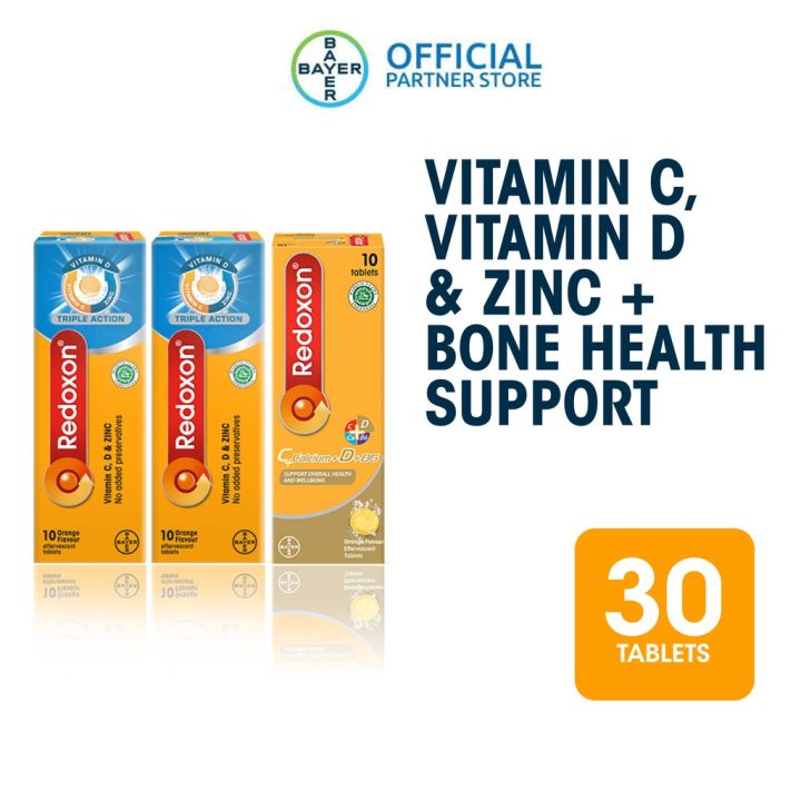 Redoxon® Triple Action Effervescent Tablet ️Redoxon Triple Action with ...