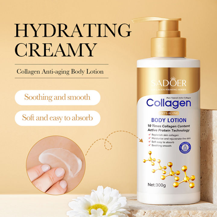 Original 300ml Snail Collagen Body Lotion Moisturizing Anti-Aging ...