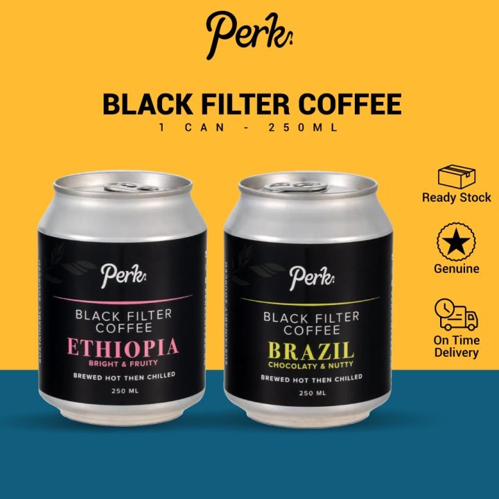 Perk Coffee Ready To Drink Filter Canned Coffee - 1 Can | Lazada