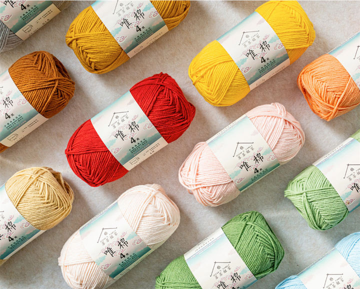 Susan's Family 4 Ply Combed Cotton & Acrylic Fibre Hand Knitting Yarn ...