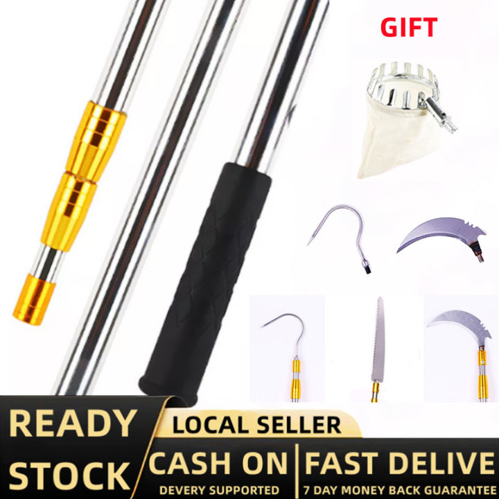 Yoqu Fruit Picker Stainless Steel Fruit Picking Rod High-altitude ...