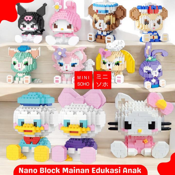Nano Block Bricks Mainan Balok Susun Edukasi Kreatif Anak DIY 3D Puzzle ...