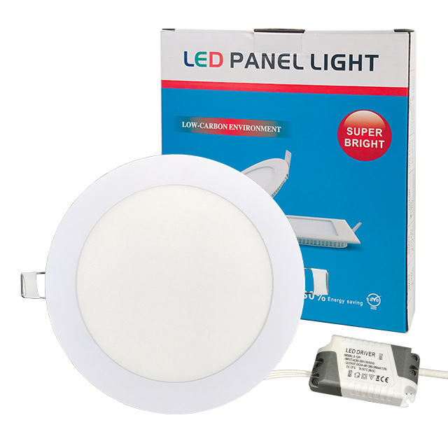 Led Panel Lights Hidden Installation Recessed ultra Thin Slim Round ...