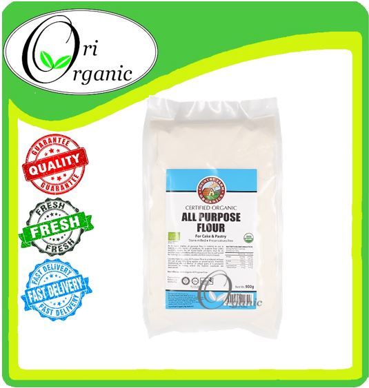 【HALAL UNBLEACHED】COUNTRY FARM ORGANIC ALL PURPOSE FLOUR (900G) Exp 1/ ...