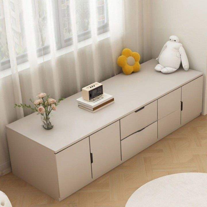 Solid Wood Window Cabinet High-capacity Balcony Cabinet Integrated Type ...