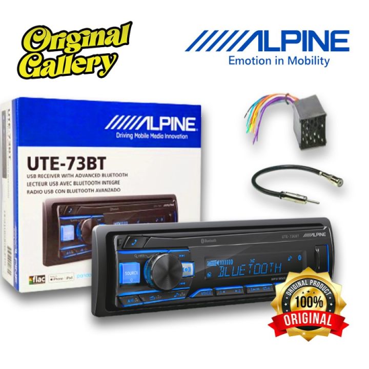 ALPINE UTE-73EBT Head Unit Digital Receiver FLAC Spotify | Lazada Indonesia