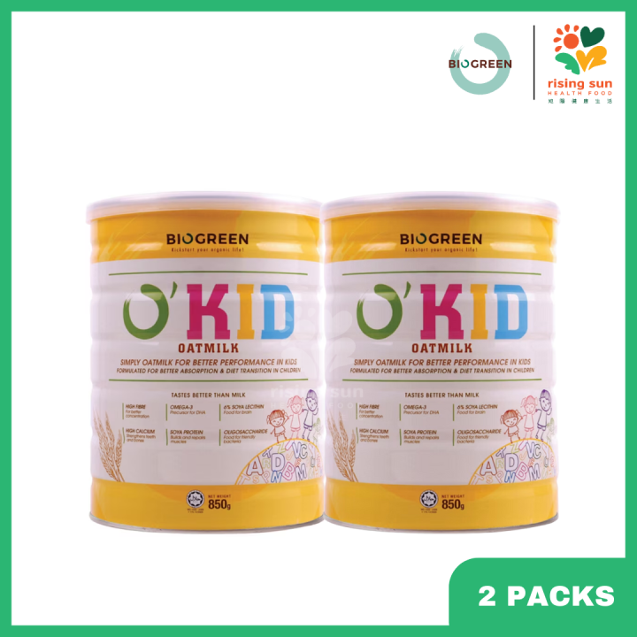 Biogreen O'Kid Oatmilk (850g x 2) - Twin Packs | Lazada