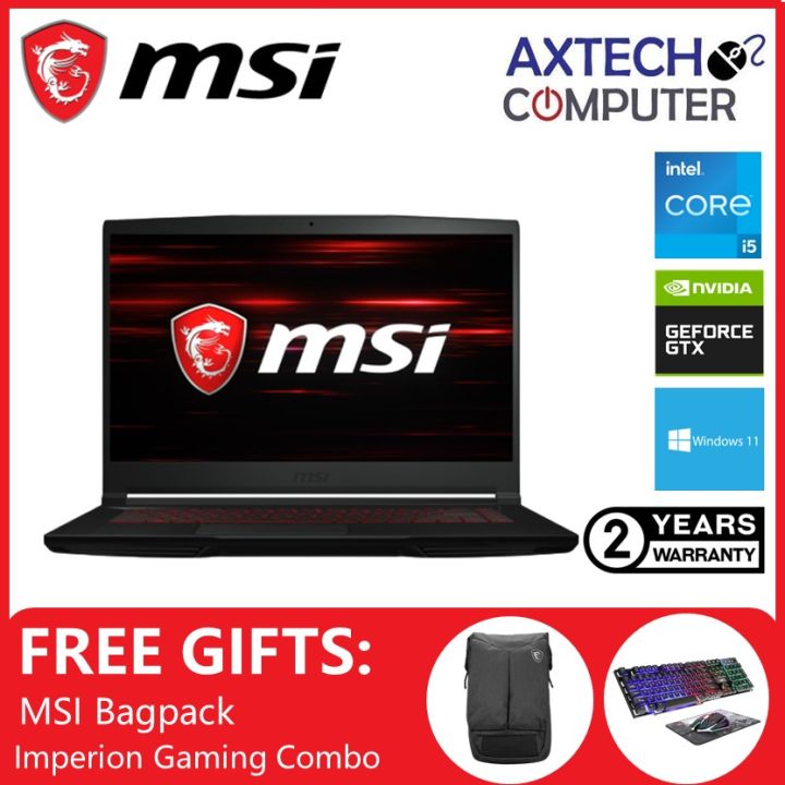MSI Thin GF63 11SC-888 15.6'' FHD Gaming Laptop ( I5-11400H, 8GB, 512GB ...