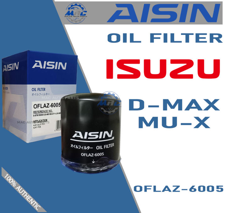 AISIN Oil Filter OFLAZ-6005 save as VIC C-529 for ISUZU D-MAX , MU-X ...