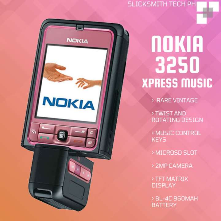 Original Nokia 3250 Xpress Music Factory Unlock | Vintage Phone | Lazada PH