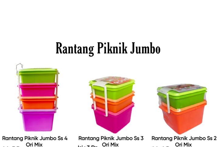 Rantang Piknik Susun Jumbo Mix Warna Merk Liong Product | Lazada Indonesia