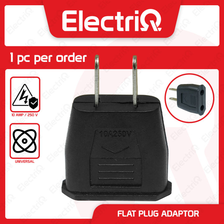 Electriq Round to AC Flat Plug Adaptor | Adapter 10A-250V RND-AC ...