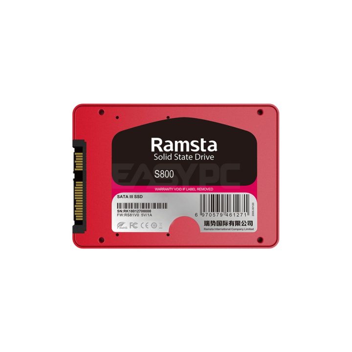 EasyPC | Ramsta S800 120GB 240GB 128GB 256GB 512GB 1TB SATA 2.5 SSD ...