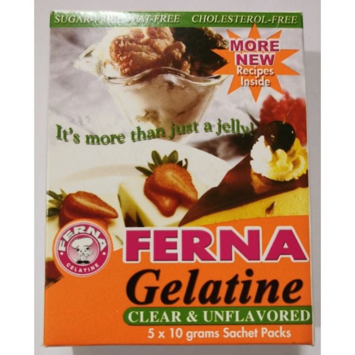 Ferna Gelatine Clear Unflavored 50g | Lazada PH