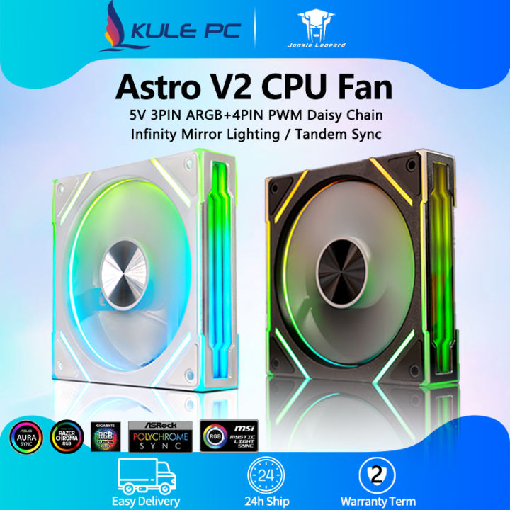 Jungle Leopard Astro V2 ARGB CPU Fan 120mm Axis CD Pattern Side ...