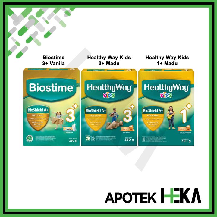 Healthy Way Kids 1+ 2+ 3+ 350 gr - Susu Pertumbuhan Anak | Lazada Indonesia