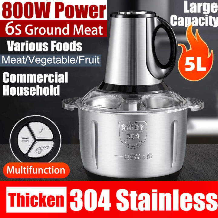 COD Meat Grinder Large 5 Liters Food Processor Made In Japan Electric 5 ...