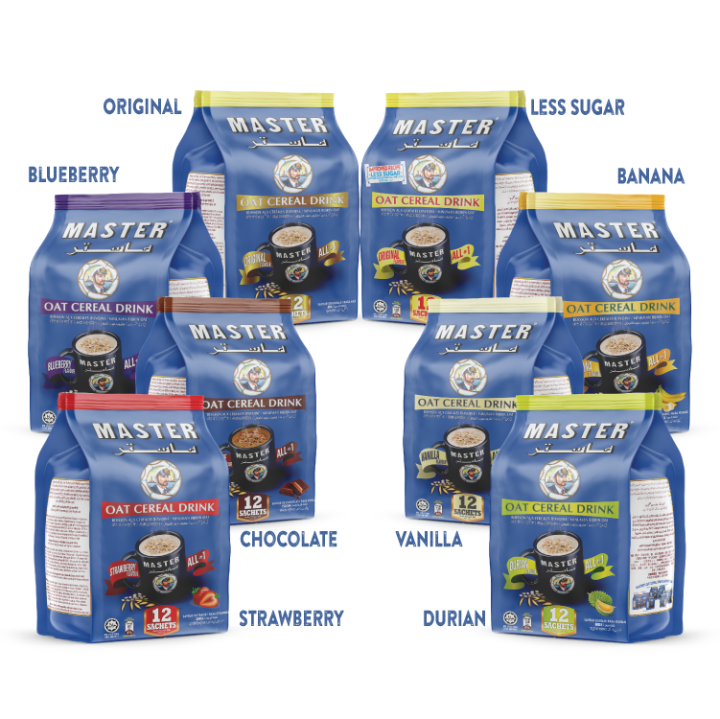 Master Oat Cereal Drink Durian 30gx12 SoftPack (Exp:02/2025) | Lazada