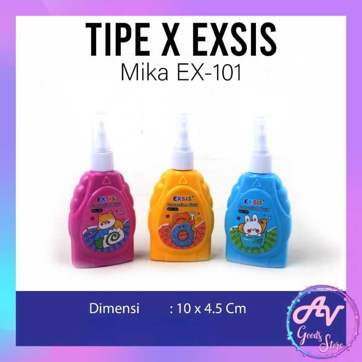 Tip Ex FANCY Karakter EXSIS / Tip X Cair / Correction Fluid / Stipo ...