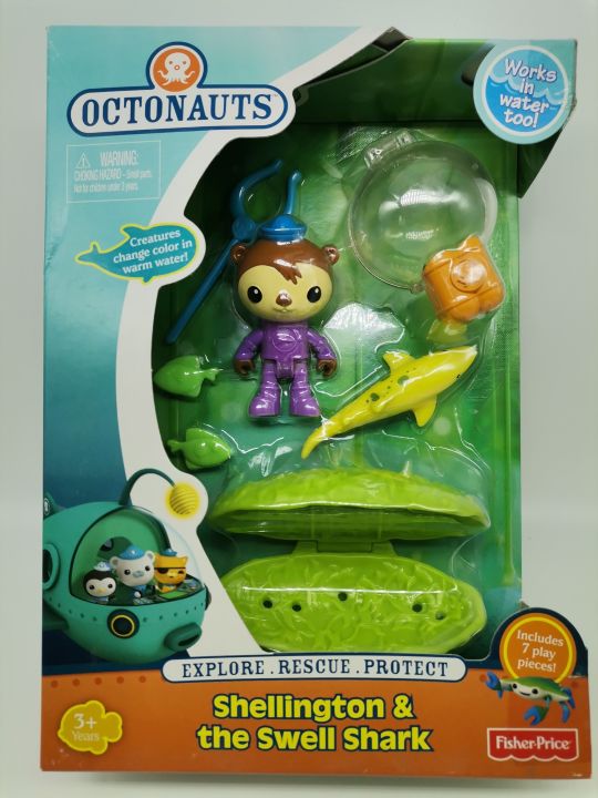 Octonauts Shellington and the swell shark resure explore set figures ...