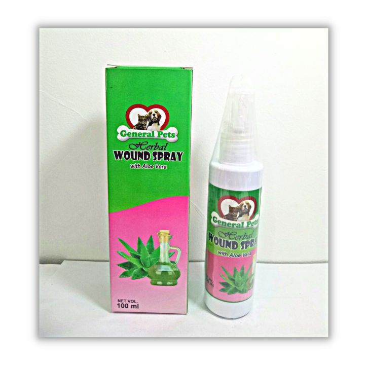 [RCG AGRIVET] GENERAL PETS HERBAL WOUND SPRAY WITH ALOE VERA 100ML / WOUND SPRAY / PARA SA SUGAT ...