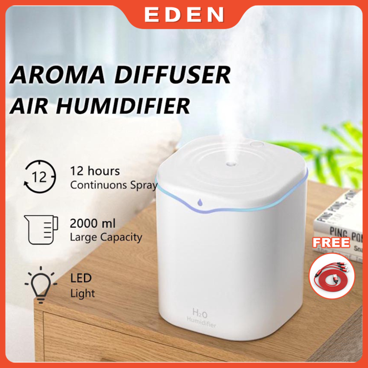 Diffuser / Humidifier capacity 2000ML H2O Humidifier Diffuser ...