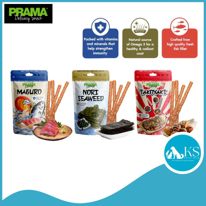 Prama Delicacy Snacks Japan Series Assorted Flavors 70g Dogs Treats ...